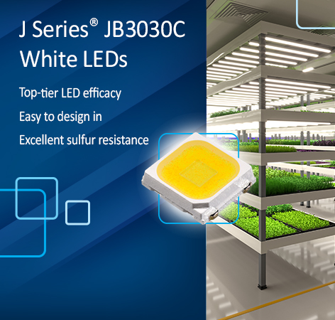 J Series® JB3030C E & F Class White LEDs - Cree LED