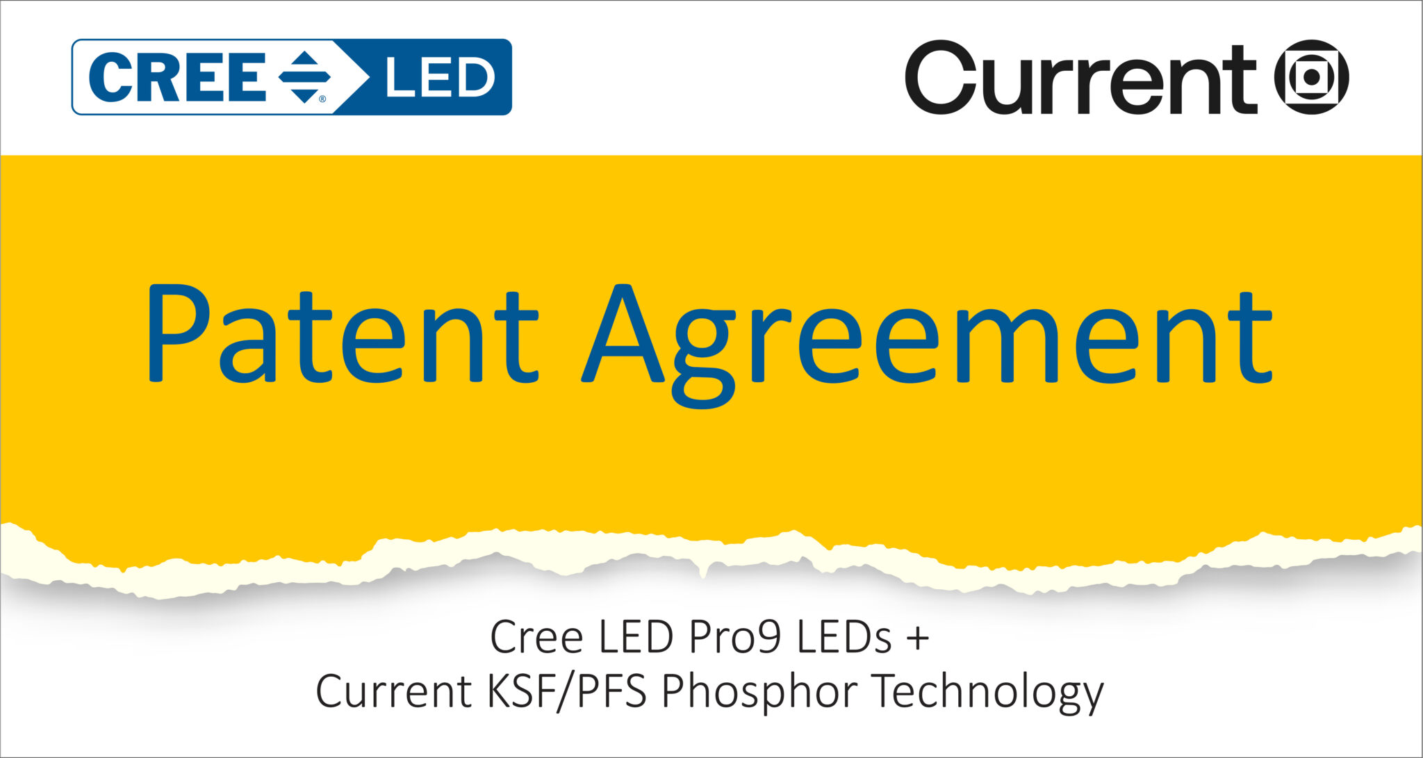 Cree LED and Current Lighting Enter into License Agreement - Cree LED