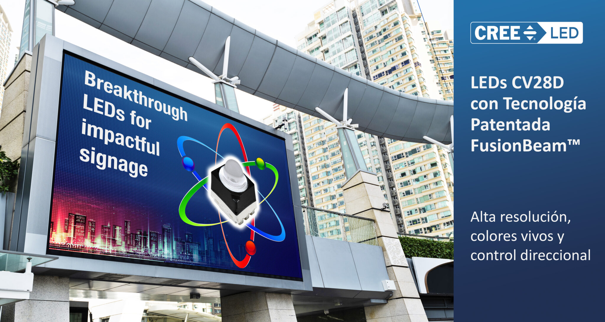 LEDs CV28 con Tecnología FusionBeam™ - Cree LED